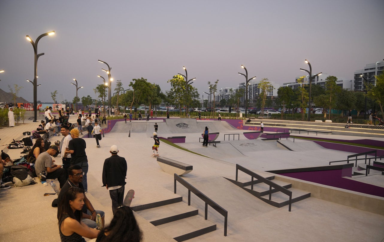 Olympian star helps launch the Middle East’s largest skate park at ...