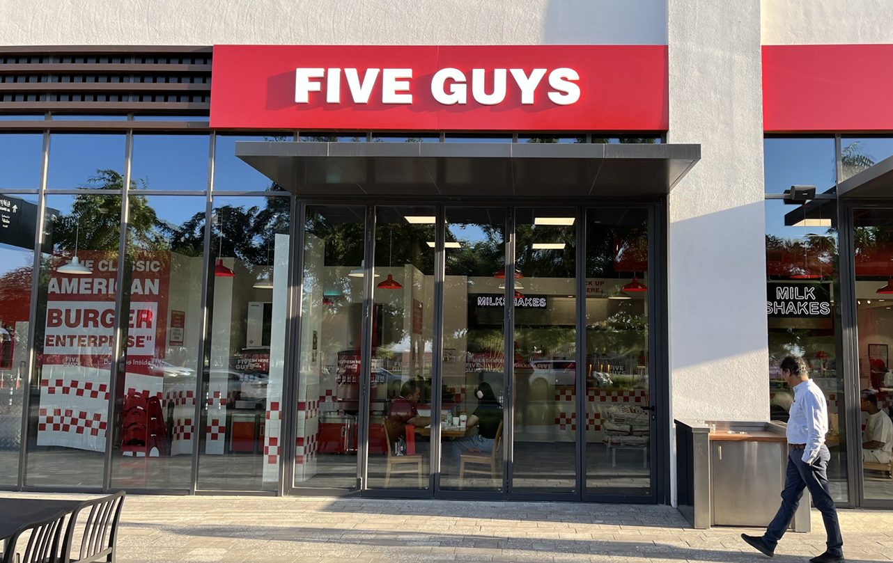 Five Guys opens first Sharjah location at East Boulevard in Aljada - Arada